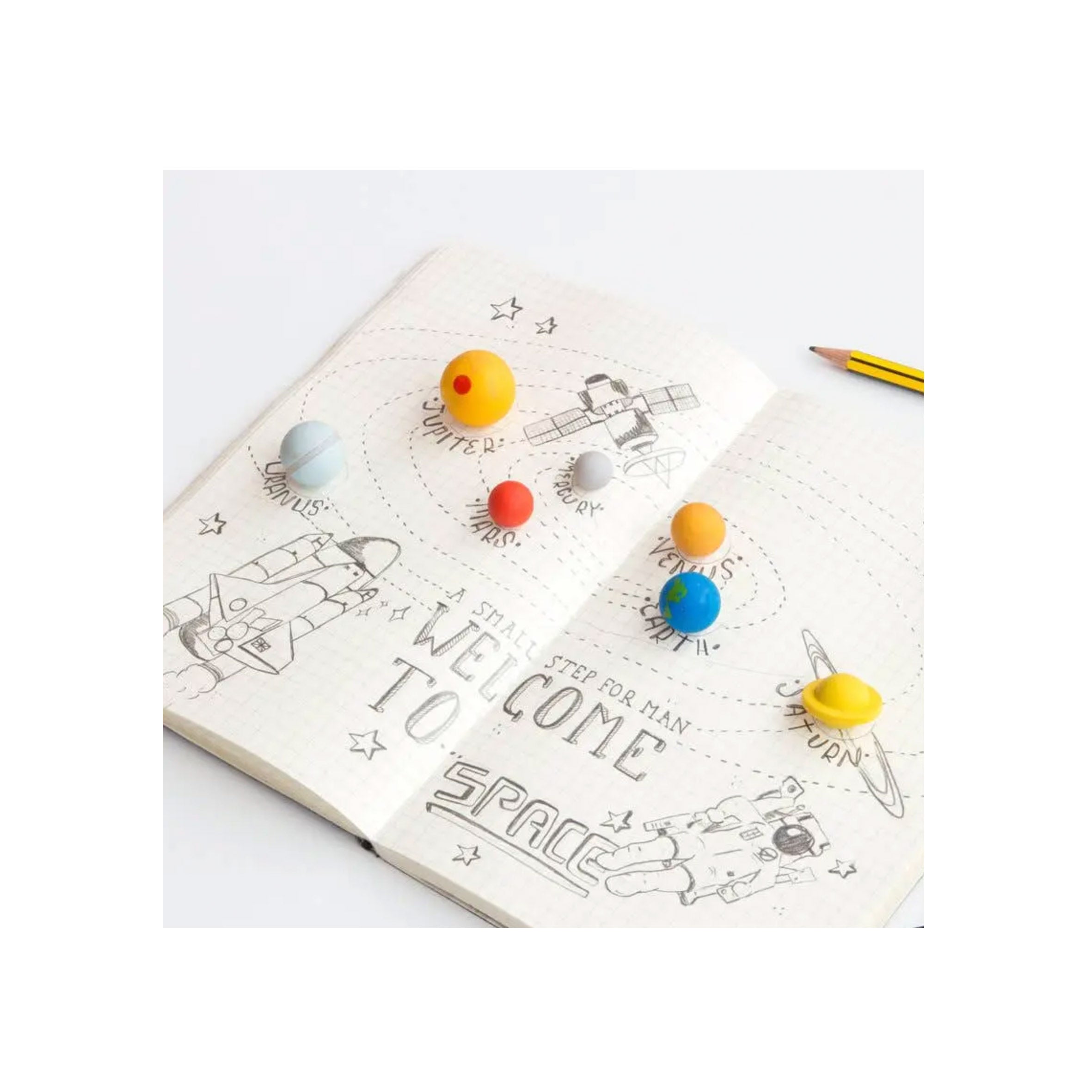 Solar System Erasers – Leicester Gallery Shop